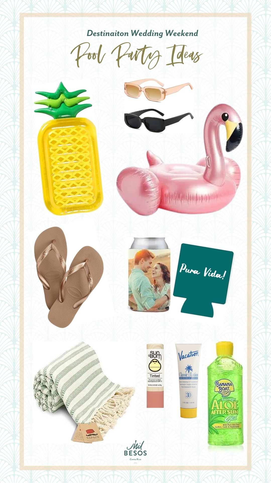 Welcome Pool Party Ideas • by Mil Besos Shop
