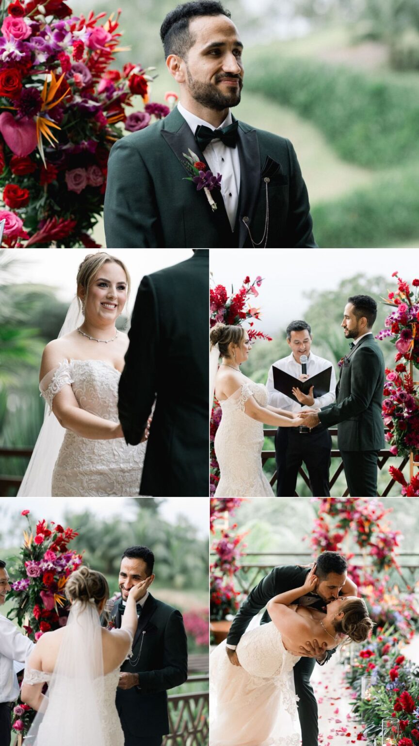 Arenal Wedding Blooms in Blushing Beauty • Mil Besos