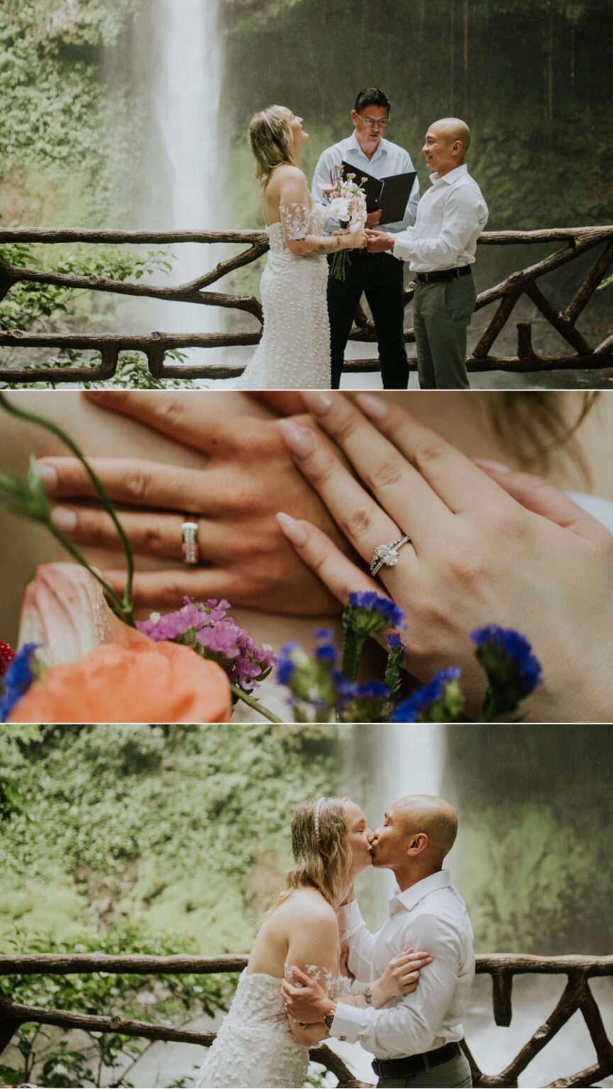Romantic Rainforest Elopement at the Waterfall • Mil Besos