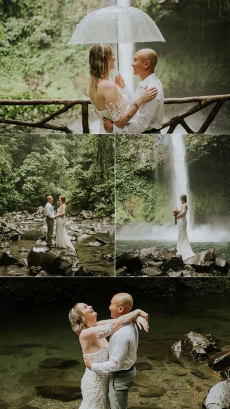 Romantic Rainforest Elopement at the Waterfall • Mil Besos