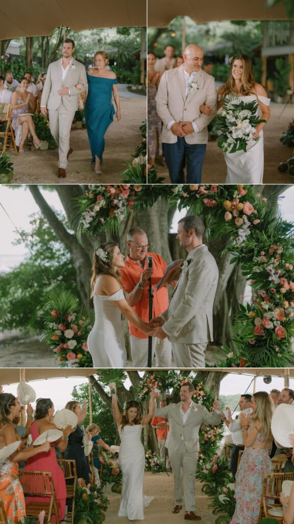 Romantic Oceanfront Wedding Tent in Tamarindo • Mil Besos